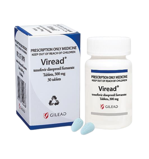 VIREAD Tenofovir Disoproxil Fumarate 300mg Film-Coated Tablet 30's ...